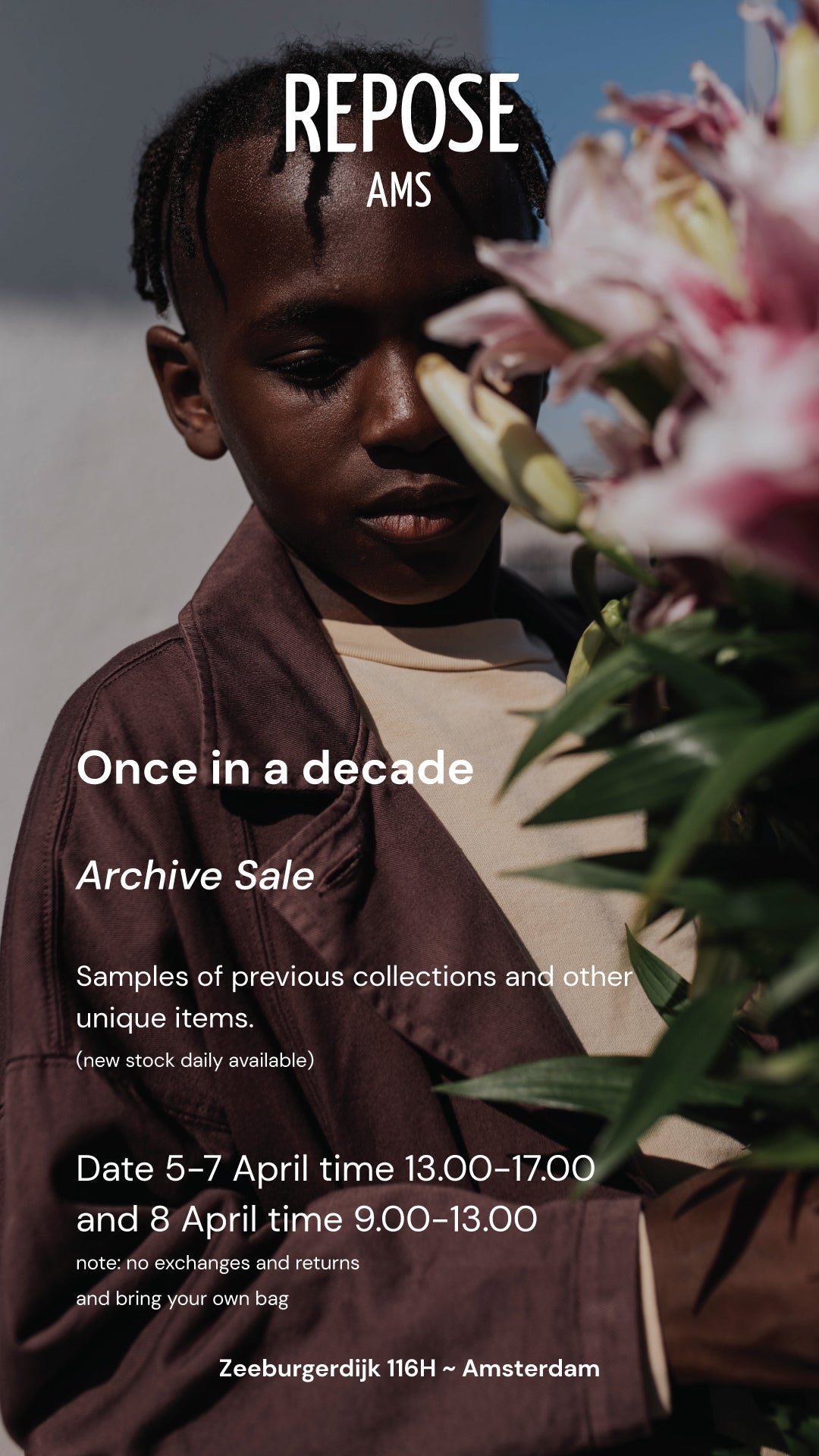 Archive sale, Easter weekend – Repose AMS