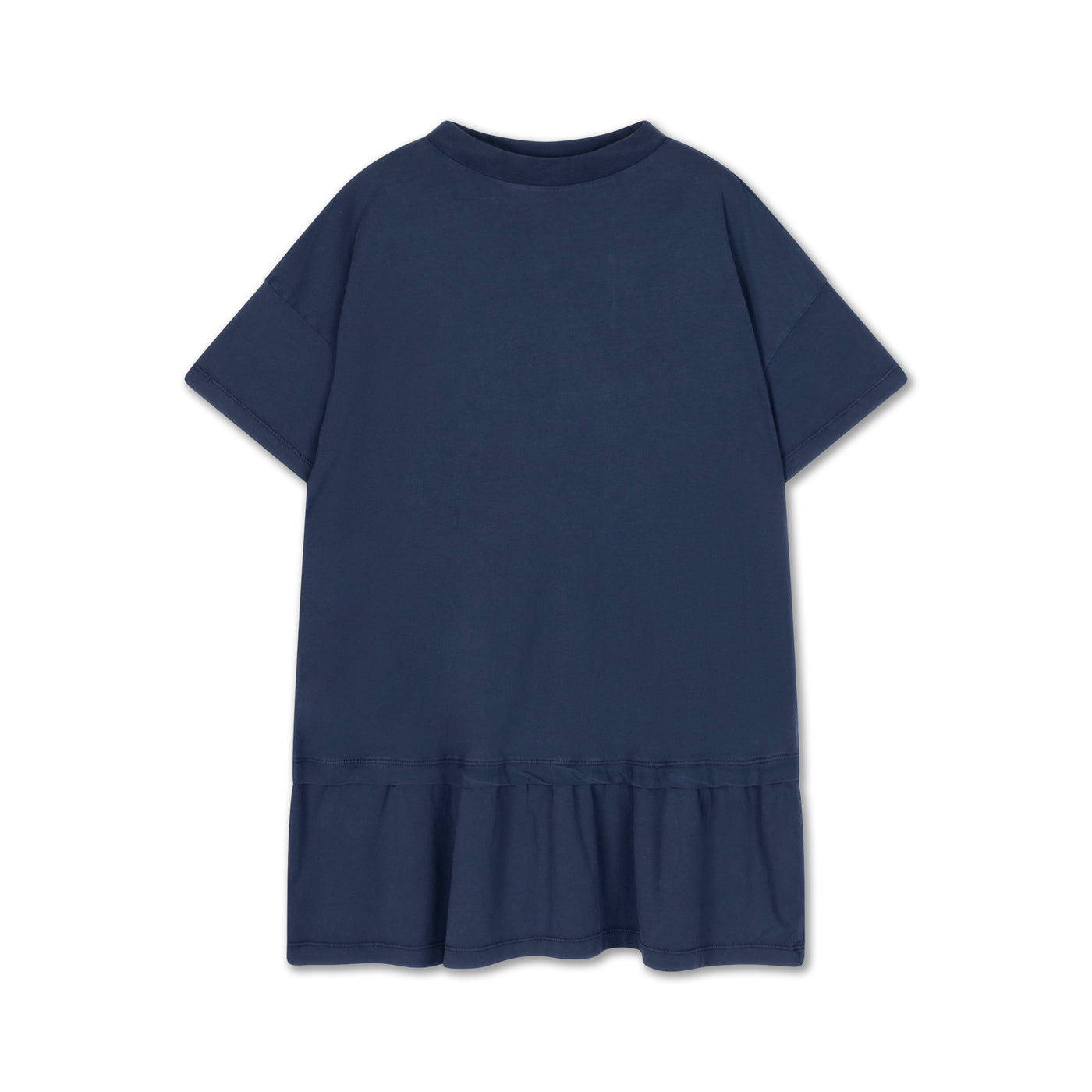 bottom hem ruffle dress - midnight teal – Repose AMS